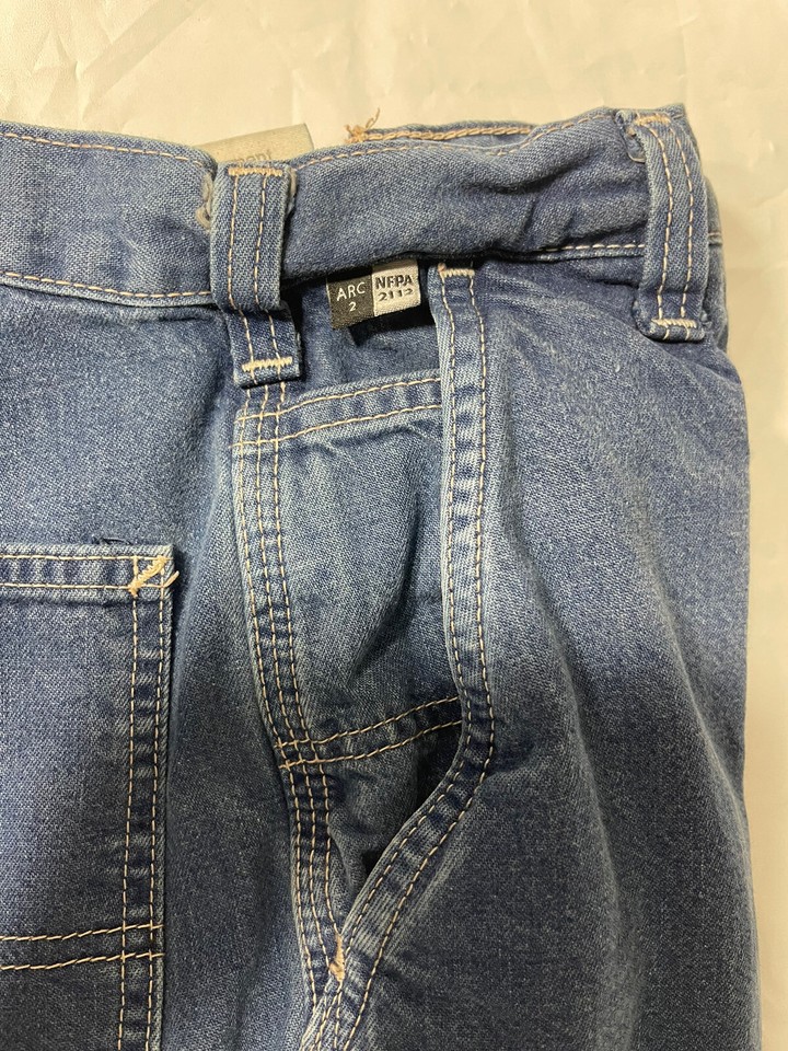 Carhartt FR FLAME RESISTANT 290-83 size40X30 Carpenter BLUE Work PANT Fair S284 | eBay