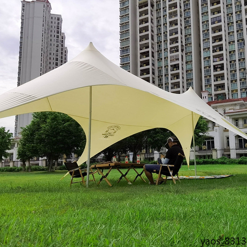 Super Large Trap Butterfly shape Outdoor Camp Tent 8*5m Projected area ...