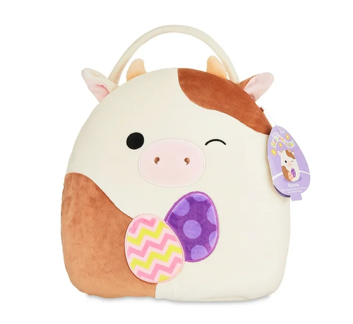 Squishmallows 10" Ronnie The Brown Cow Easter Egg Pail Stuffed Plush ...