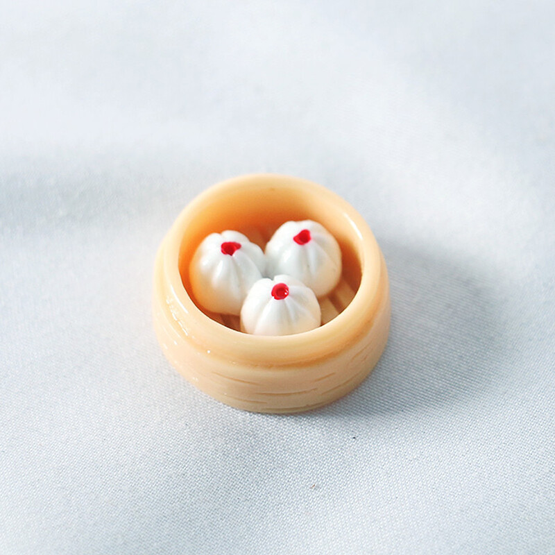 5pcs 1:12 Scale Miniature Dollhouse Chinese Dim Sum Food for Decor_NG ...