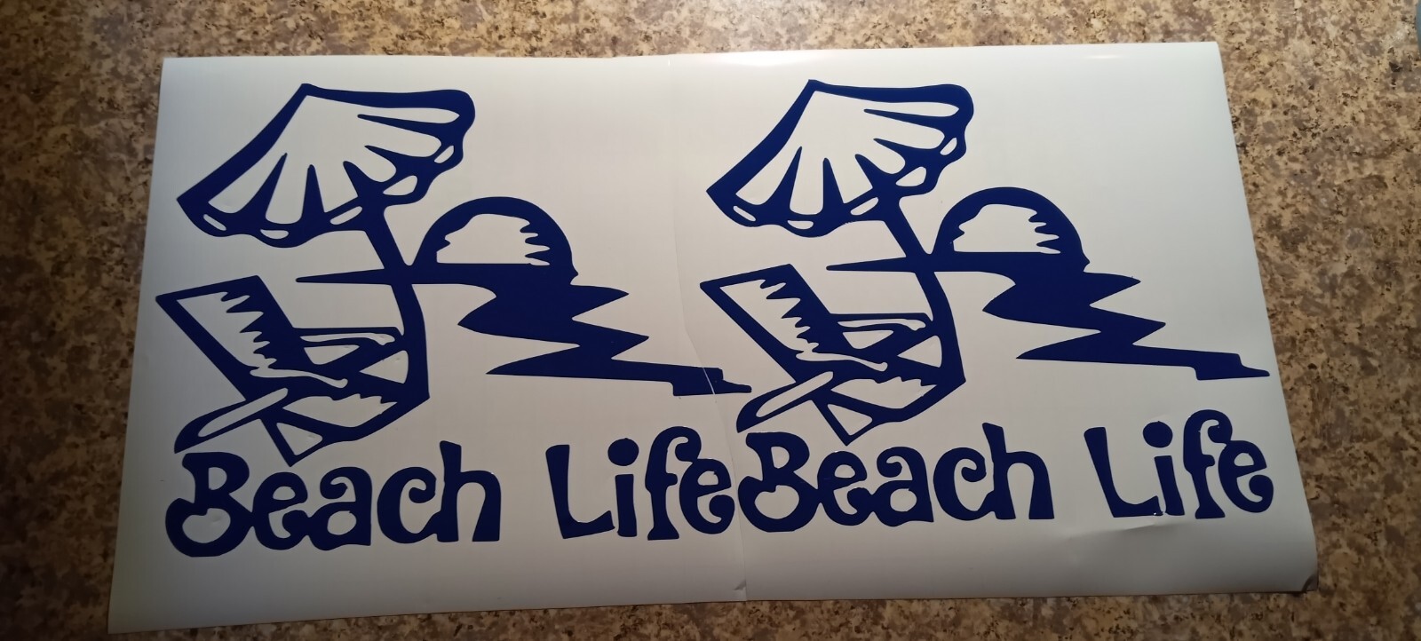 Set of 2 Beach LIFE Vinyl Sticker Decal | eBay