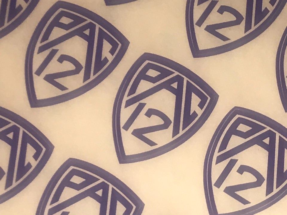 PAC 12 Conference Football Helmet Decals Various Colors Qty (2) MINI Sz ...