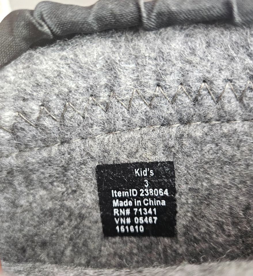 L.L. Bean ~ Waterproof Insulated Winter Boots ~ Black/Gray ~ Unisex Kid ...