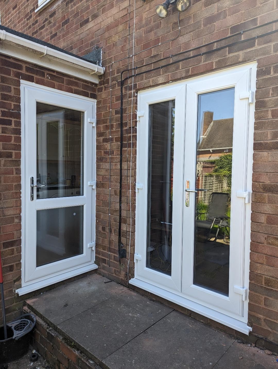 NEW UPVC FRENCH DOORS WITH OPENING SIDE PANELS FREE DELIVERY IN STOCK ...