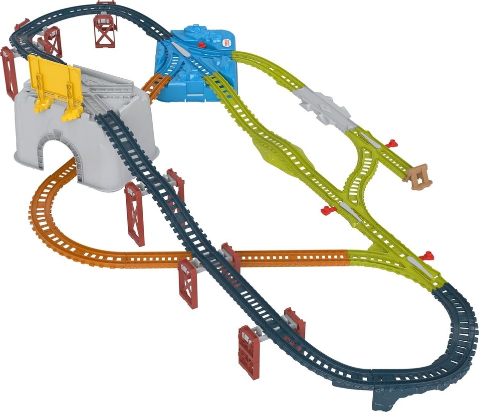 Thomas & Friends Toy Train Set Talking Thomas & Brake Car Bruno Track ...