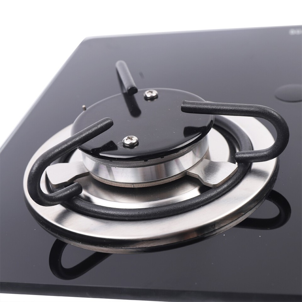 Boat Caravan RV Camper LPG Gas Stove Hob Cooktop Oven 2 Burner Tempered ...