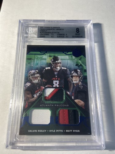 2021 Elements Matt Ryan Kyle Pitts Calvin Ridley Team Chemistry Patch ...