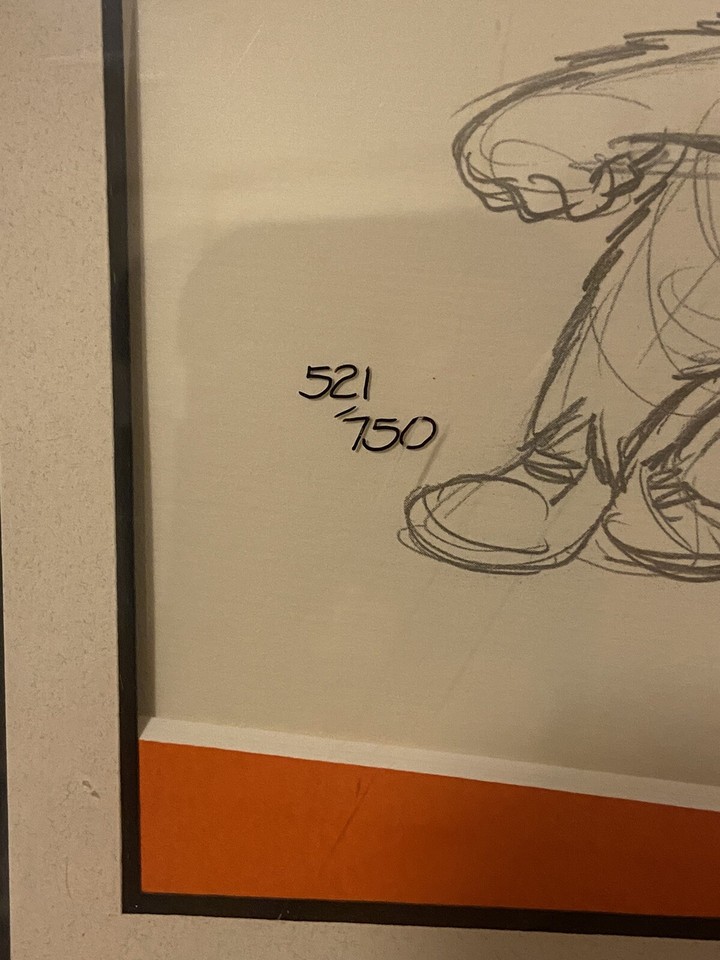 Gossamer Model Sheet Warner Brothers Limited Edition Animation Cel of ...