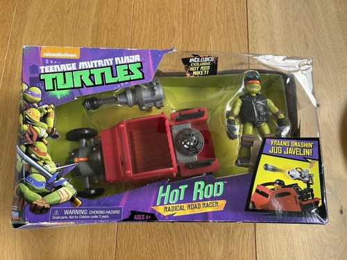 Teenage Mutant Ninja Turtles Hot Rod Michelangelo Figure Radical Road ...