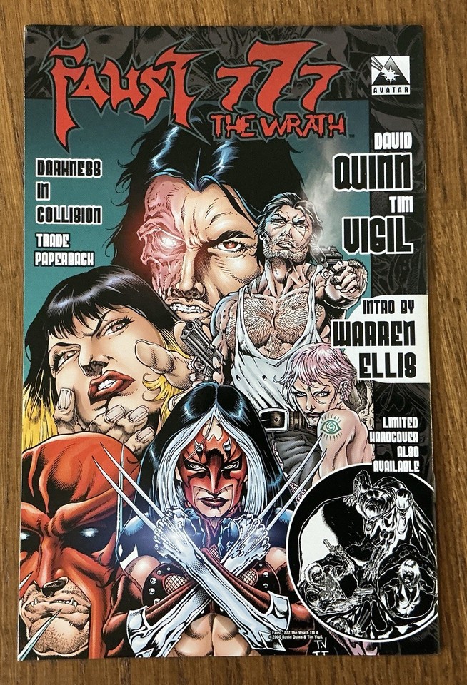 —FAUST: Claire’s Lust #1 (Avatar, 1999)— *GRAPHIC Tim Vigil Variant ...