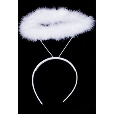 White Angel Halo Innocent Angel White Fairy Halo Headband Fancy Dress ...