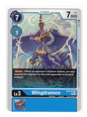 Digimon Card - 2021 Wingdramon ST8-07 - Bandai Starter Deck ...