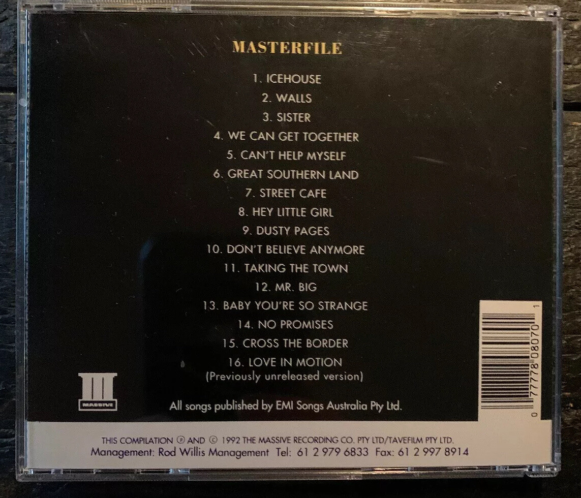 Icehouse Masterfile CD 1992 Compilation Steve Jansen | eBay