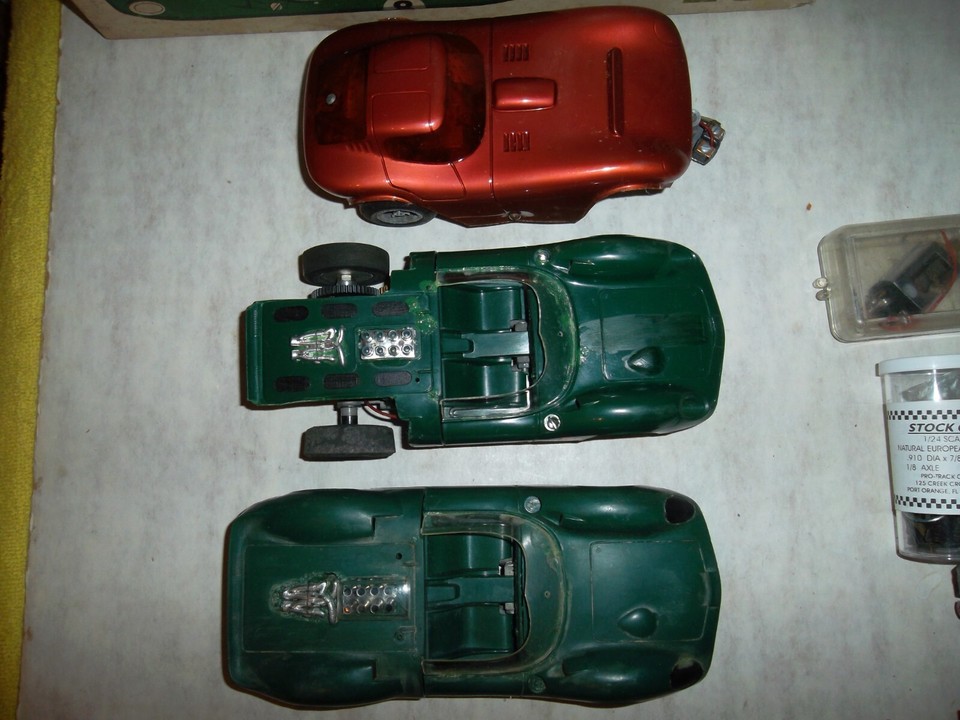 COX: 1/32 and 1/24 scale, chassis, motors, tires. Lotus 40 bodies and ...