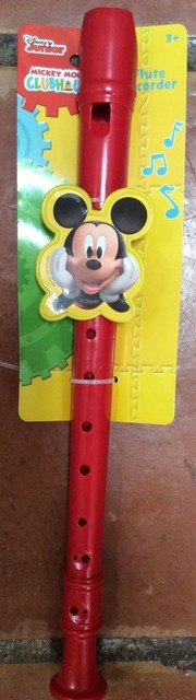 Disney Mickey Mouse Flute Recorder Kids Musical Instrument Educational ...