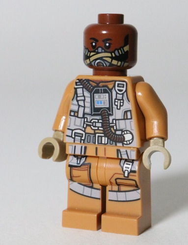 LEGO Star Wars Finch Dallow Minifigure No Helmet 75188 Bomber Pilot ...