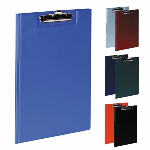 A4 Vinyl Clipboard Cover File Holder Folder Wallet Clip Board Fold Over ...