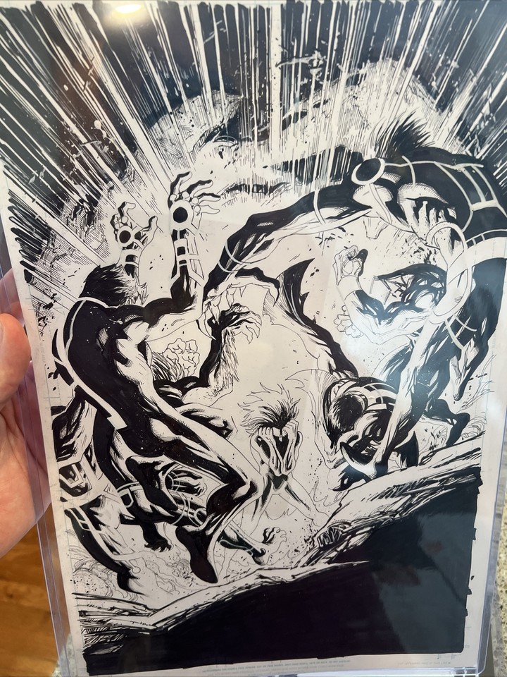 DC Comics Teen Titans Tyler Kirkham Issue 29 Page 4 Splash Original ...