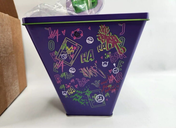Cinemark The Joker Popcorn Tin Bucket w/ Hand Purple Batman 85th ...