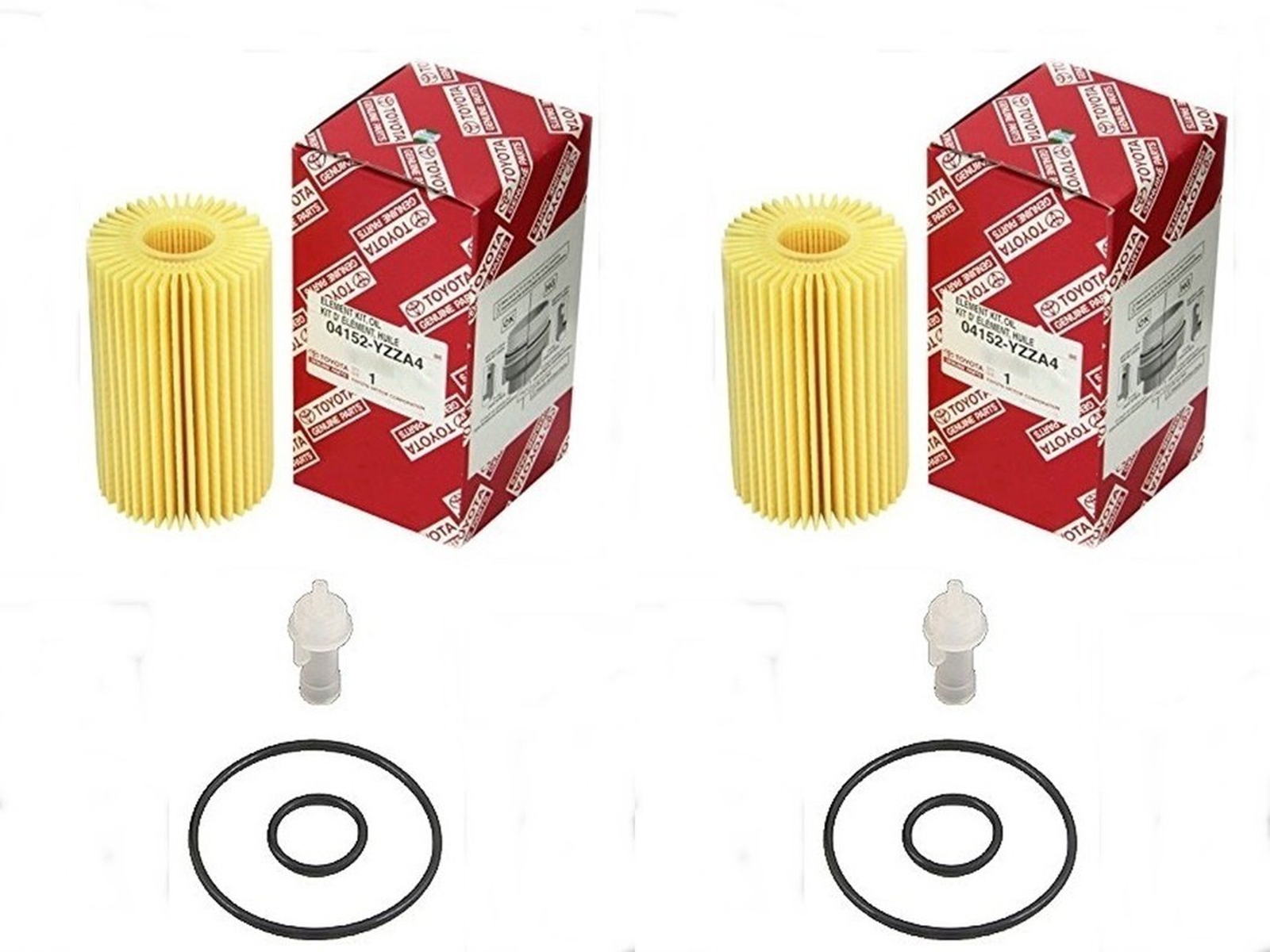 Set of (2) Toyota 04152-YZZA4 Oil Filter | eBay