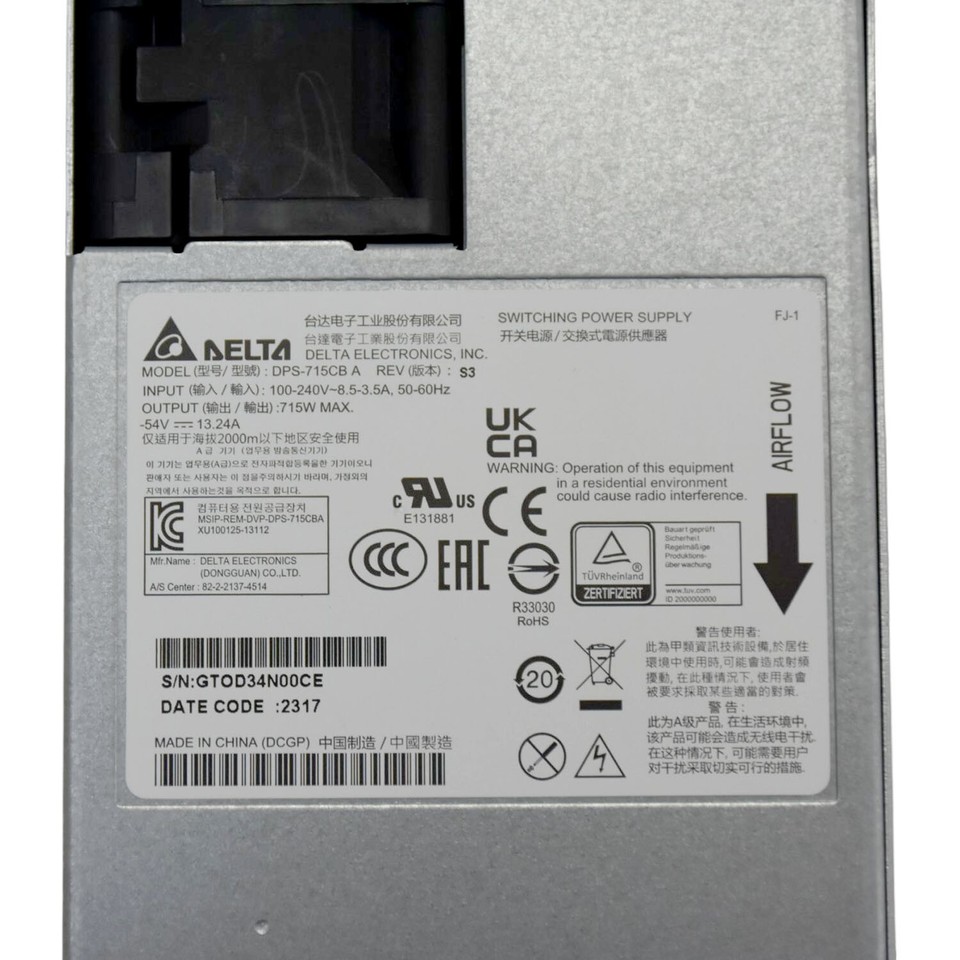 Dell PowerSwitch S3124P 24-Ports 1GbE PoE+ L3 2x 10GbE Switch F8NYC 463 ...
