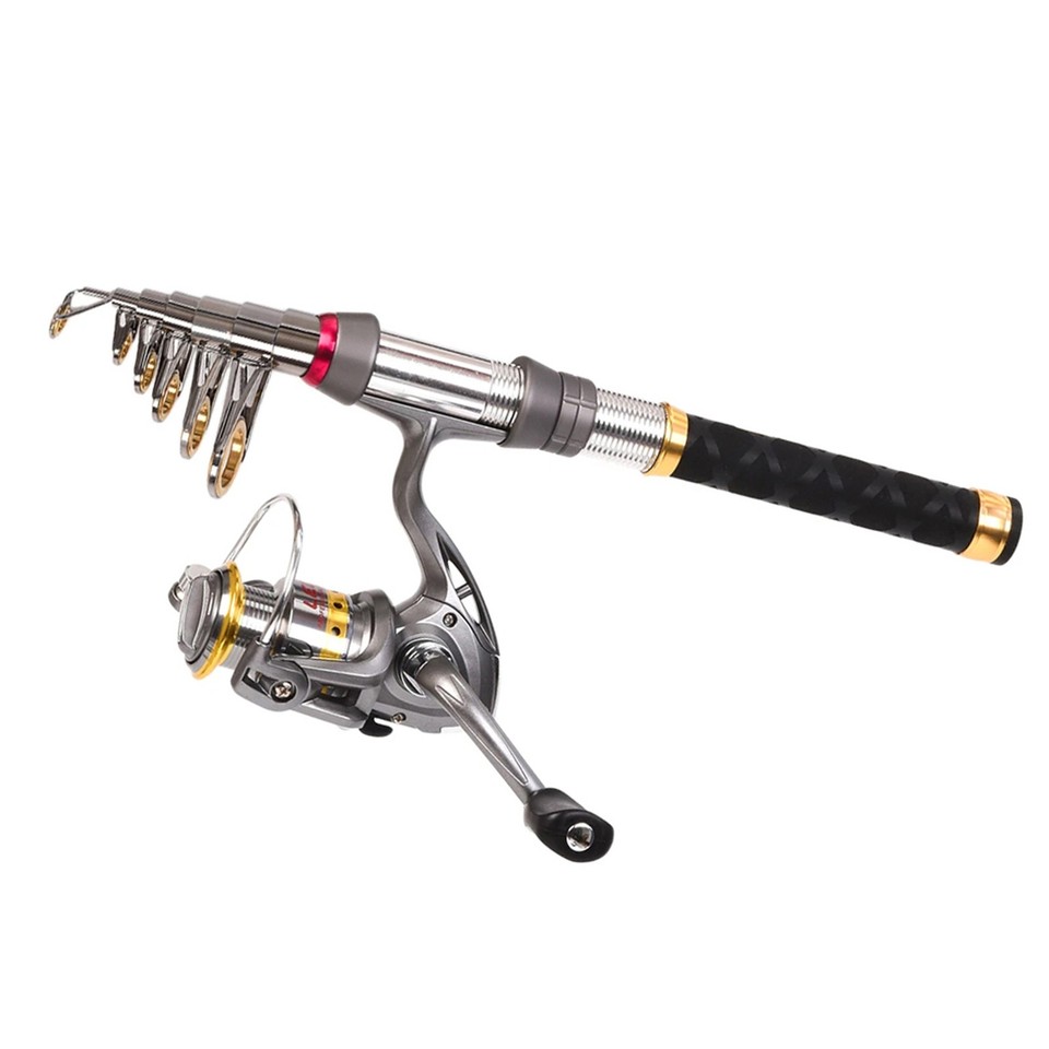 Carbon Fiber Telescopic Fishing Rod 1.3-2.4m Travel Sea Rod 5Q7Y | eBay ...