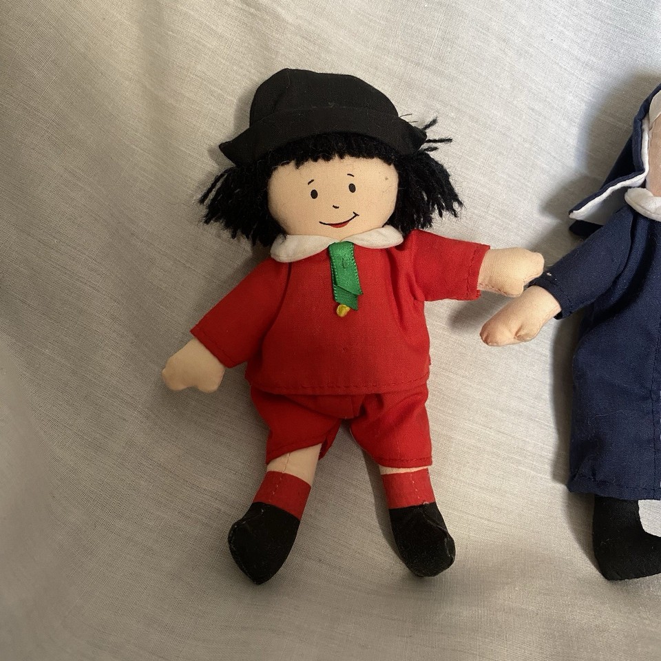 Madeline, Pepito, Danielle and Miss Clavel Plush Miniatures 1998 Eden ...