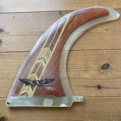 Wingnut Classic Wood Longboard Surfboard Fins 23cm Transparent Resin | eBay