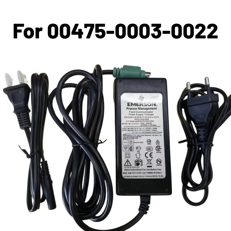 EMERSON ROSEMOUNT 475 HART COMMUNICATOR CHARGER POWER SUPPLY 00475-0003 ...