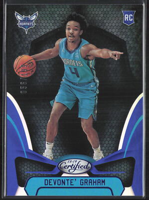 2018 Panini Certified Devonte' Graham Blue Foil /199 Rookie Card RC ...