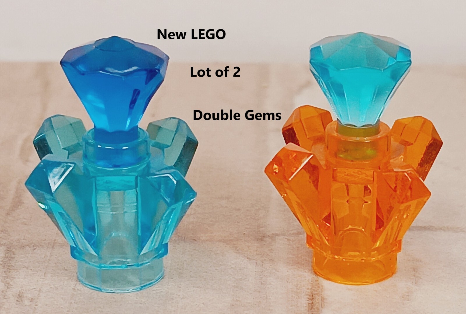 New LEGO Bottle Perfume Display DOUBLE Gems Jewels Bathroom Display ...