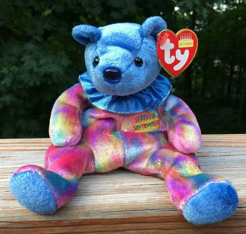 Ty Beanie Babies SAPPHIRE the SEPTEMBER Birthday Bear - 2001 - with Tag ...