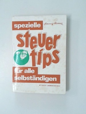 Spezielle Steuertips für alle selbständigen Franz Konz: | eBay.de