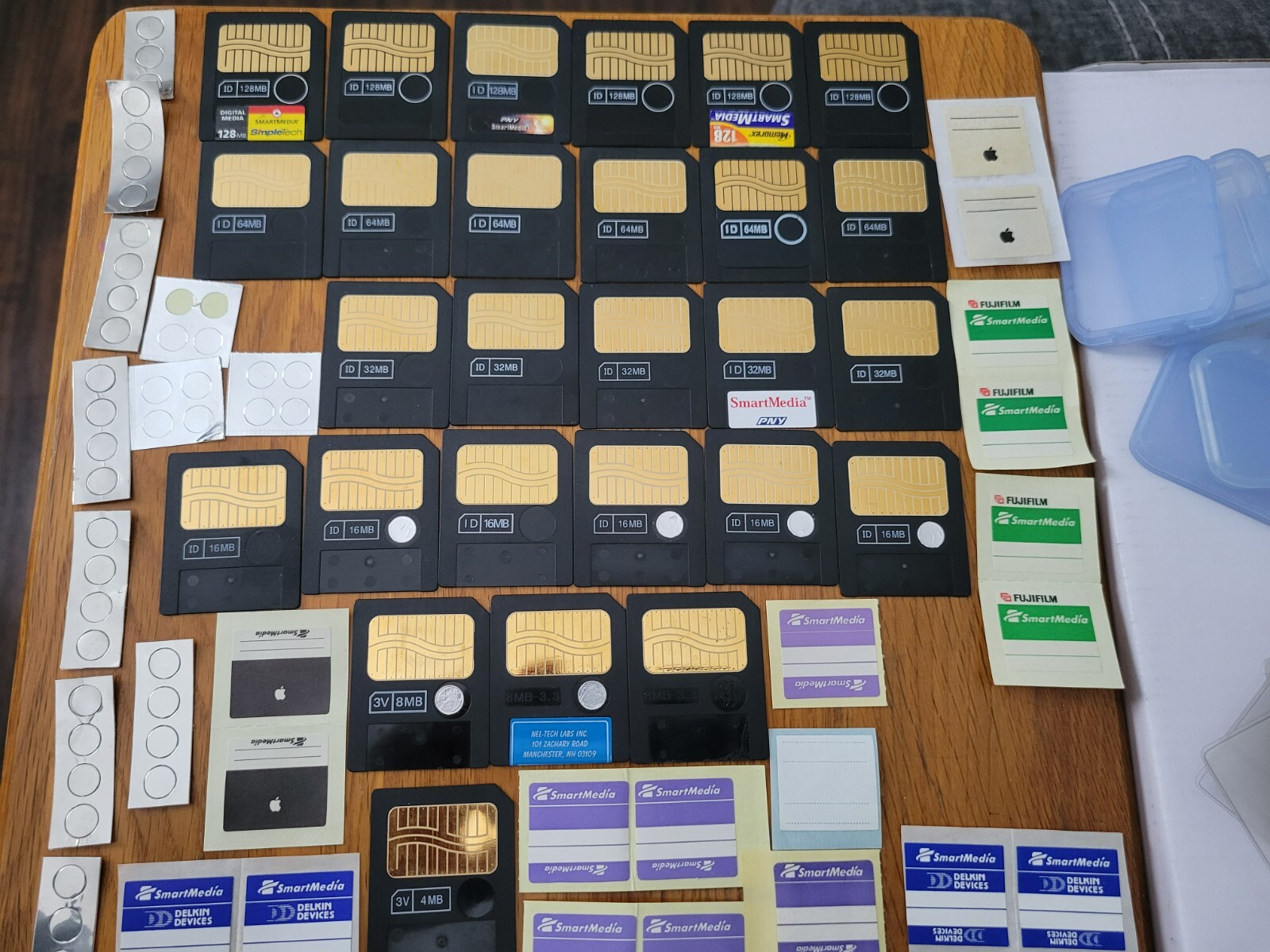 SMARTMEDIA SMART MEDIA SM MEMORY CARD LOT 128MB 64MB 32MB 16MB 8MB 4MB ...