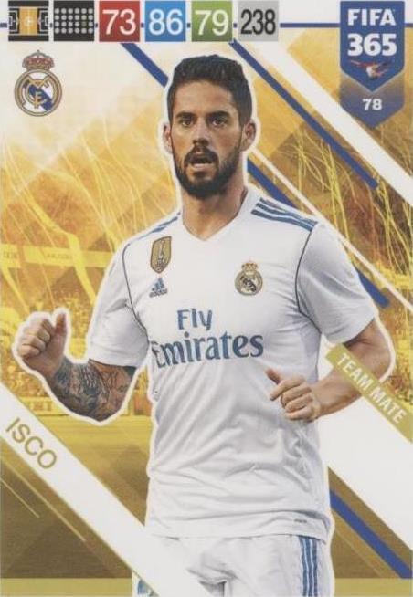 2018-19 Panini Adrenalyn XL Fifa 365 - Teammate Isco #78 for sale ...