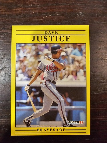1991 Fleer - #693 David Justice Atlanta Braves | eBay