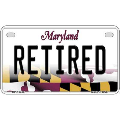 Retired Maryland Novelty Metal Motorcycle Plate MP-10486 | eBay