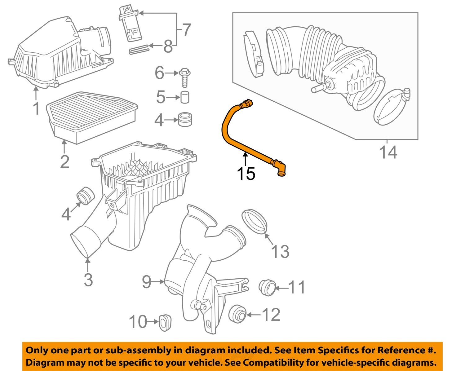 EQUINOX TERRAIN 3.6 PCV TUBE NEW GM # 12634292 | eBay