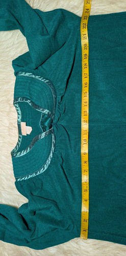 ADONNA Jade Green VELOUR Housecoat Robe Gown 1/2 Zip SUPER SOFT Women's ...