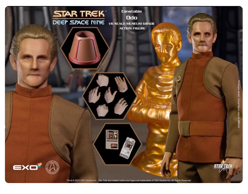 EXO-6 1/6 Star Trek Deep Space Nine Constable Odo 12" FIGURE HOT TOYS ...