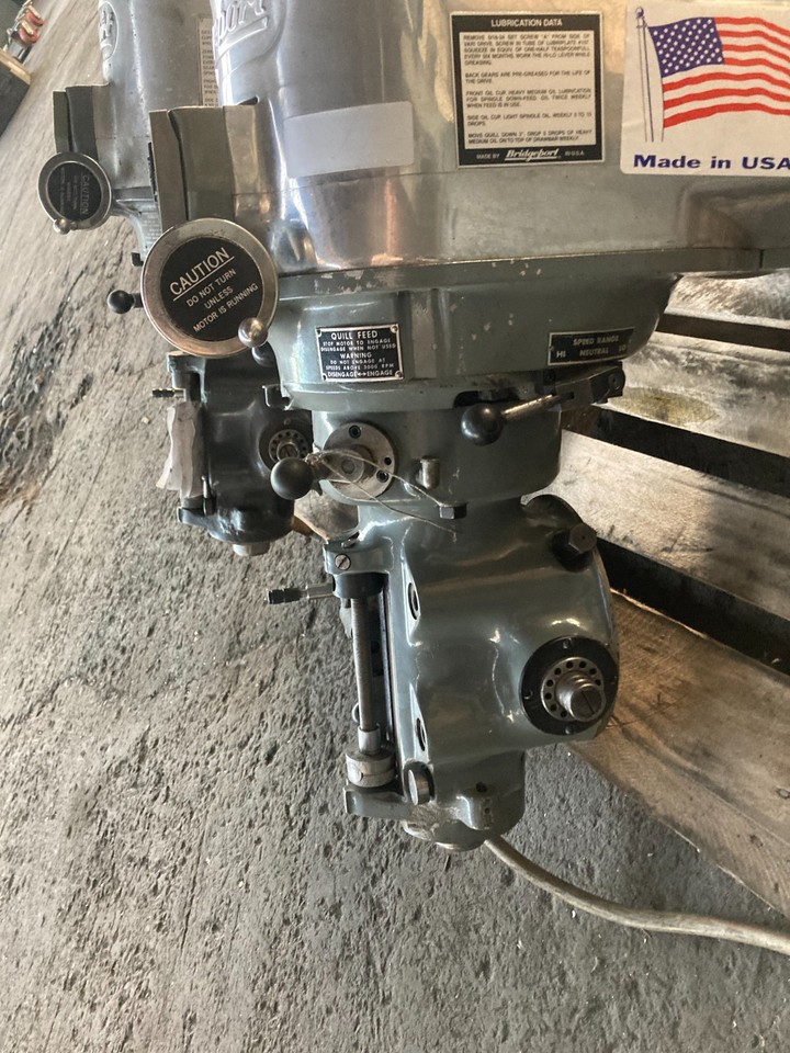 REBUILT 2 HP BRIDGEPORT MILLING MACHINE REPLACEMENT HEAD | eBay