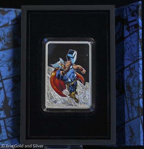 2023 $2 Niue 1 oz Silver Marvel Comics Proof Colorized Thor Poster Coin ...