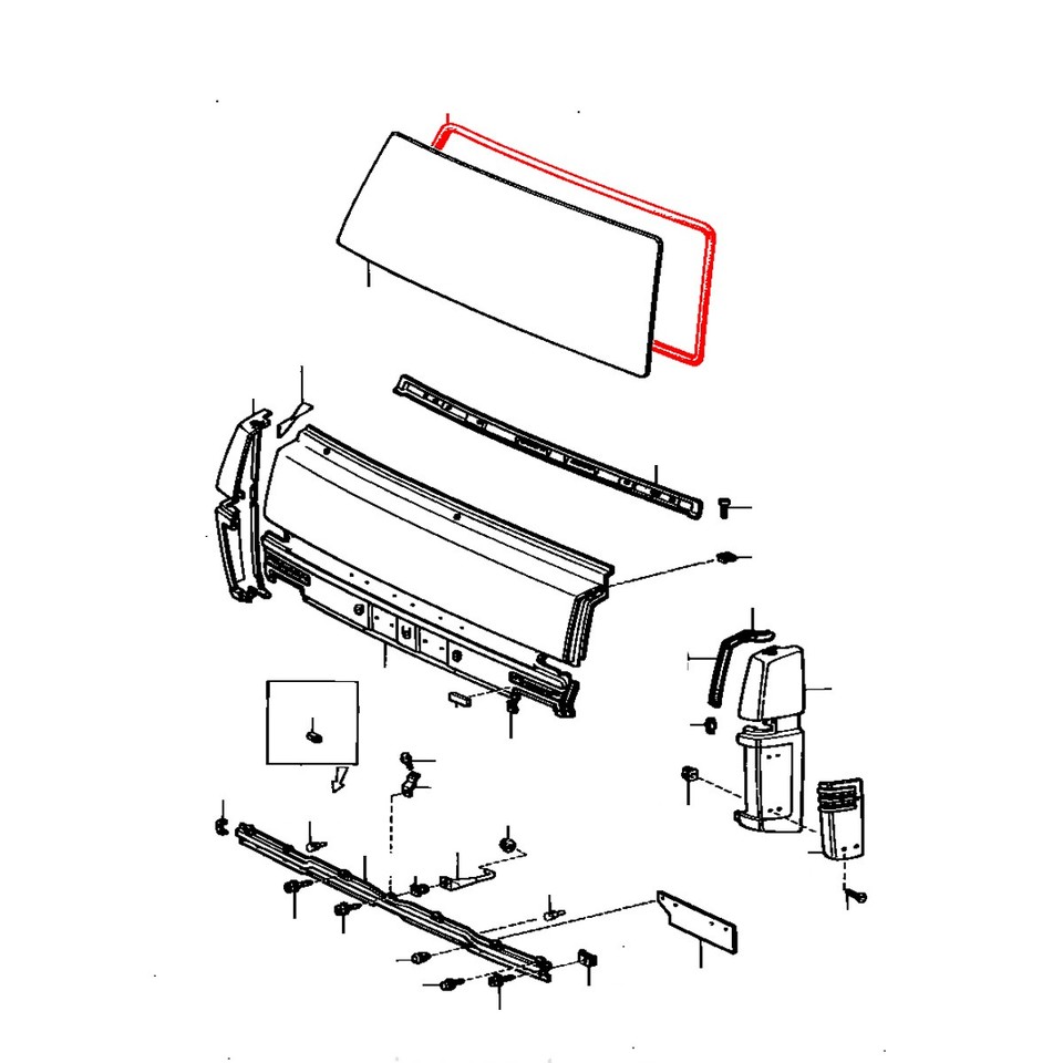 FRT Windshield Weatherstrip Fit Toyota Dyna Truck JU20 BU25 RU25 RU30 ...