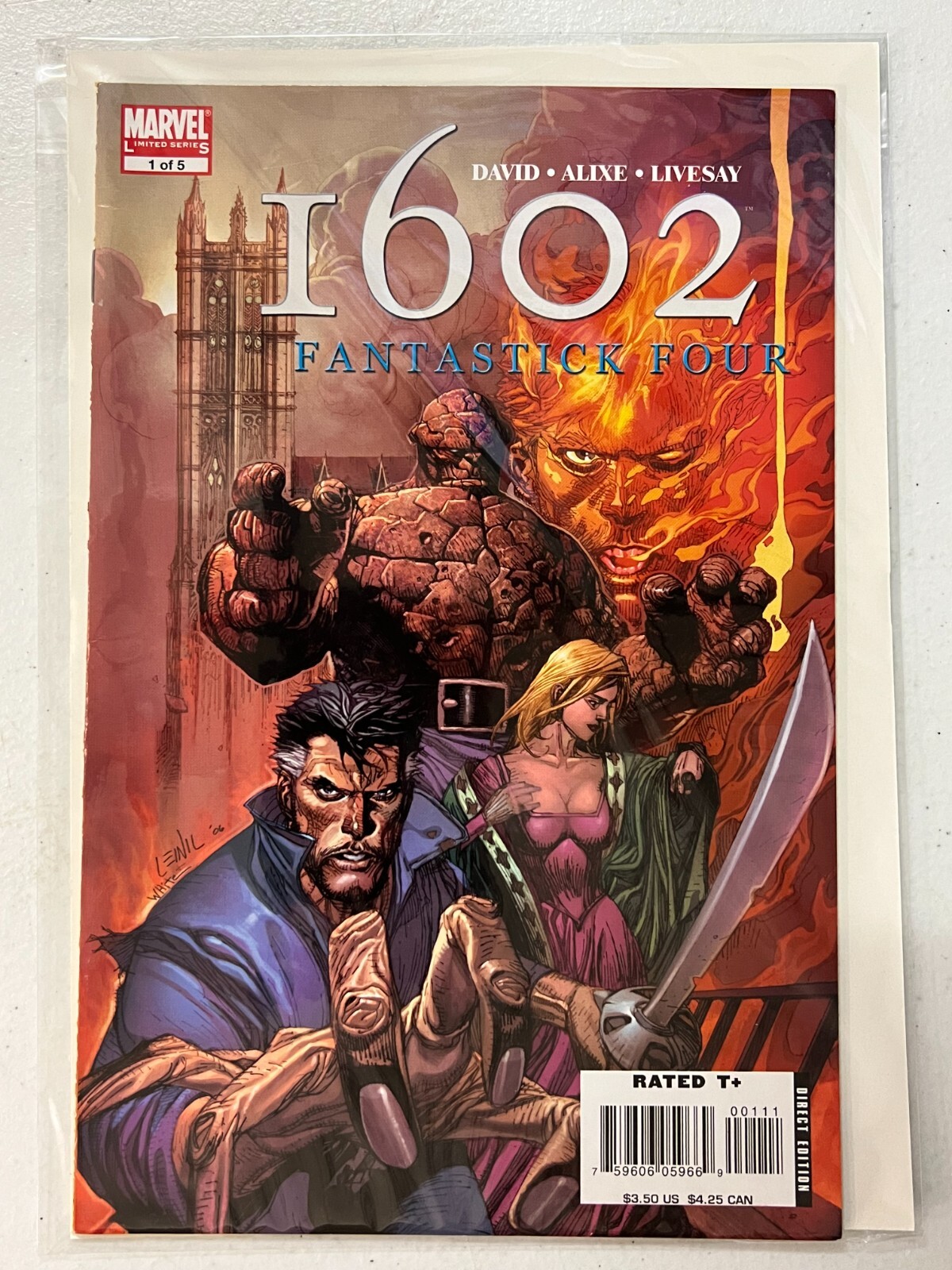 Marvel 1602: Fantastick Four #1 (Marvel Comics November 2006) for sale ...
