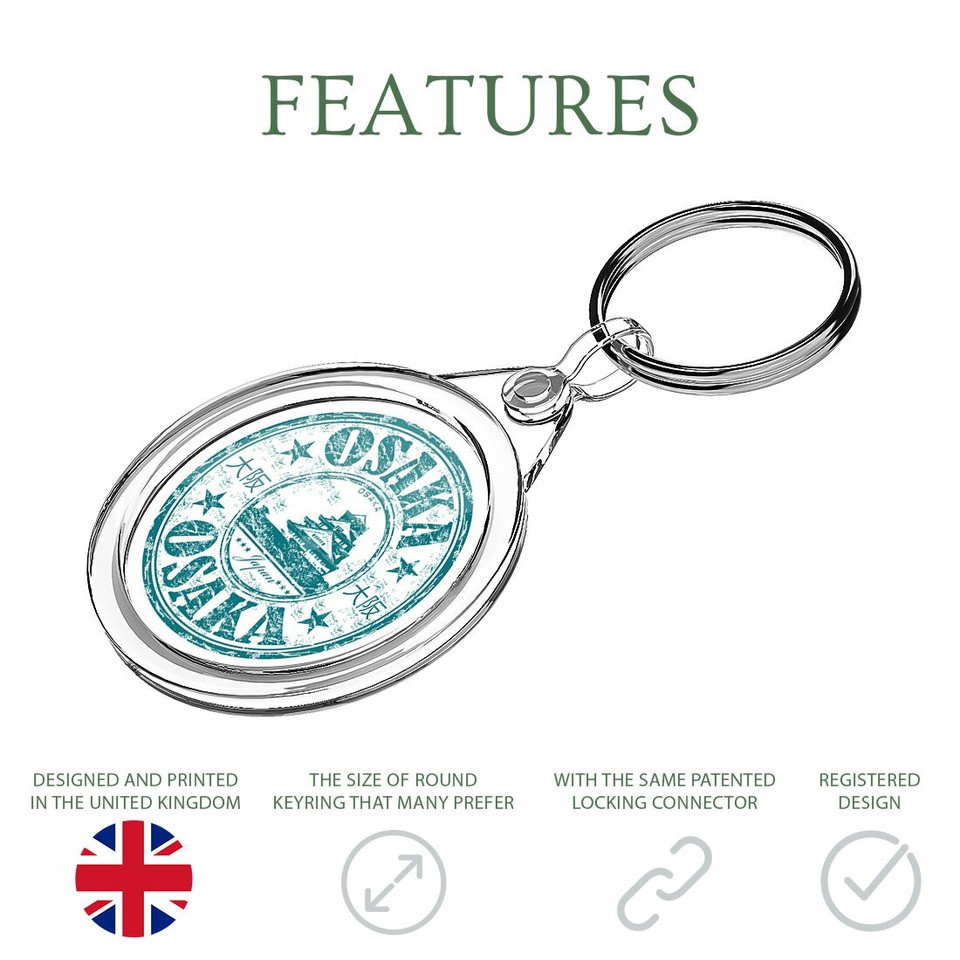 1 x Cool Osaka Japan Japanese - Keyring IR02 Mum Dad Kids Birthday Gift ...