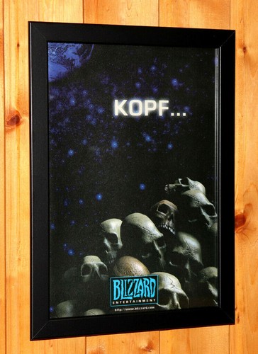 Blizzard Entertainment StarCraft Diablo etc Small Poster Old Ad Page ...