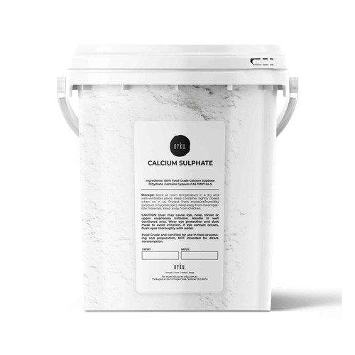 1Kg Calcium Sulphate Gypsum Powder Bucket- Food Grade Hydrous Sulfate ...