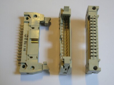 Lot de 3 connecteur HE10 mâle droit, 2 x 13 = 26 contacts de la marque ...