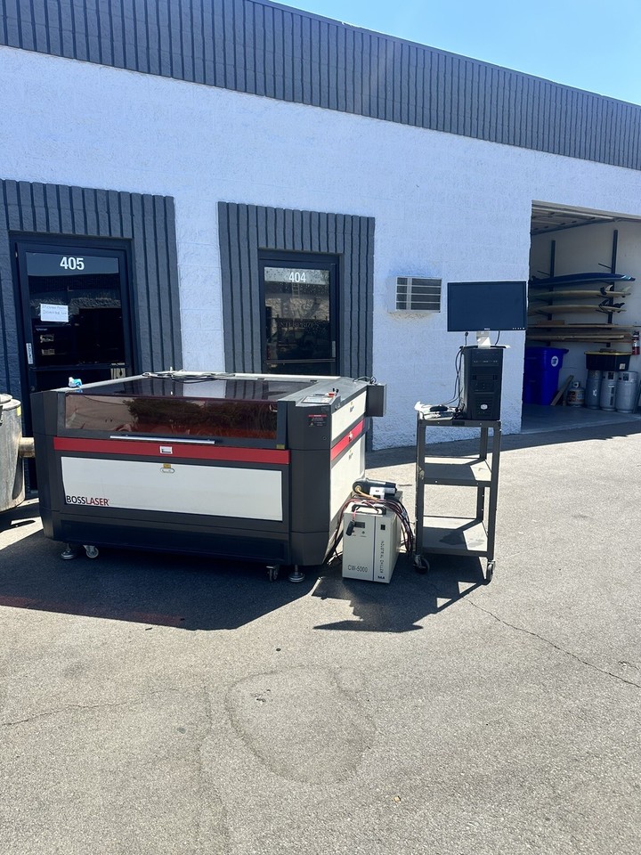 Boss Laser LS-3655 100W CO2 Laser Cutter & Engraver w/ Chiller Computer ...