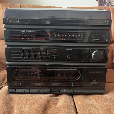 MATSUI Vintage Retro Hi Fi Music System MIDI 47 With Turntable | eBay UK